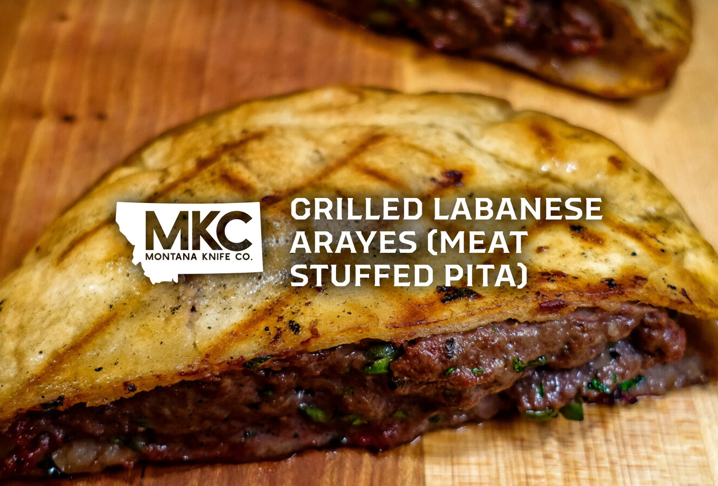 Grilled Lebanese Arayes (Meat-Stuffed Pita)