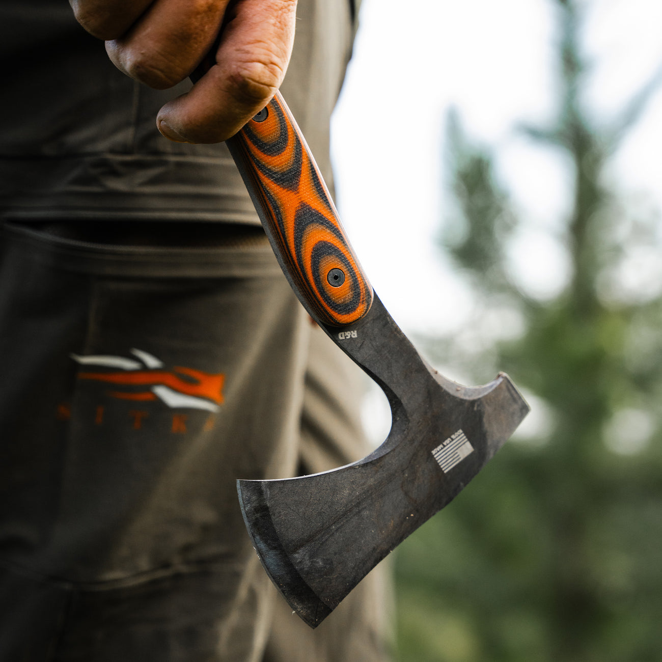 HELLGATE HATCHET - ORANGE & BLACK