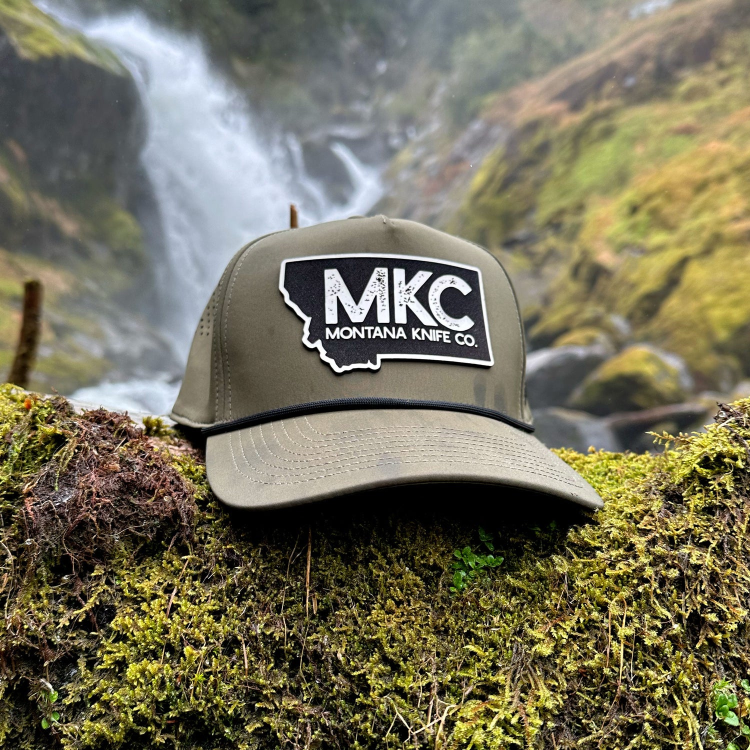 MKC BIG STATE PATCH - ROPE HAT - OLIVE