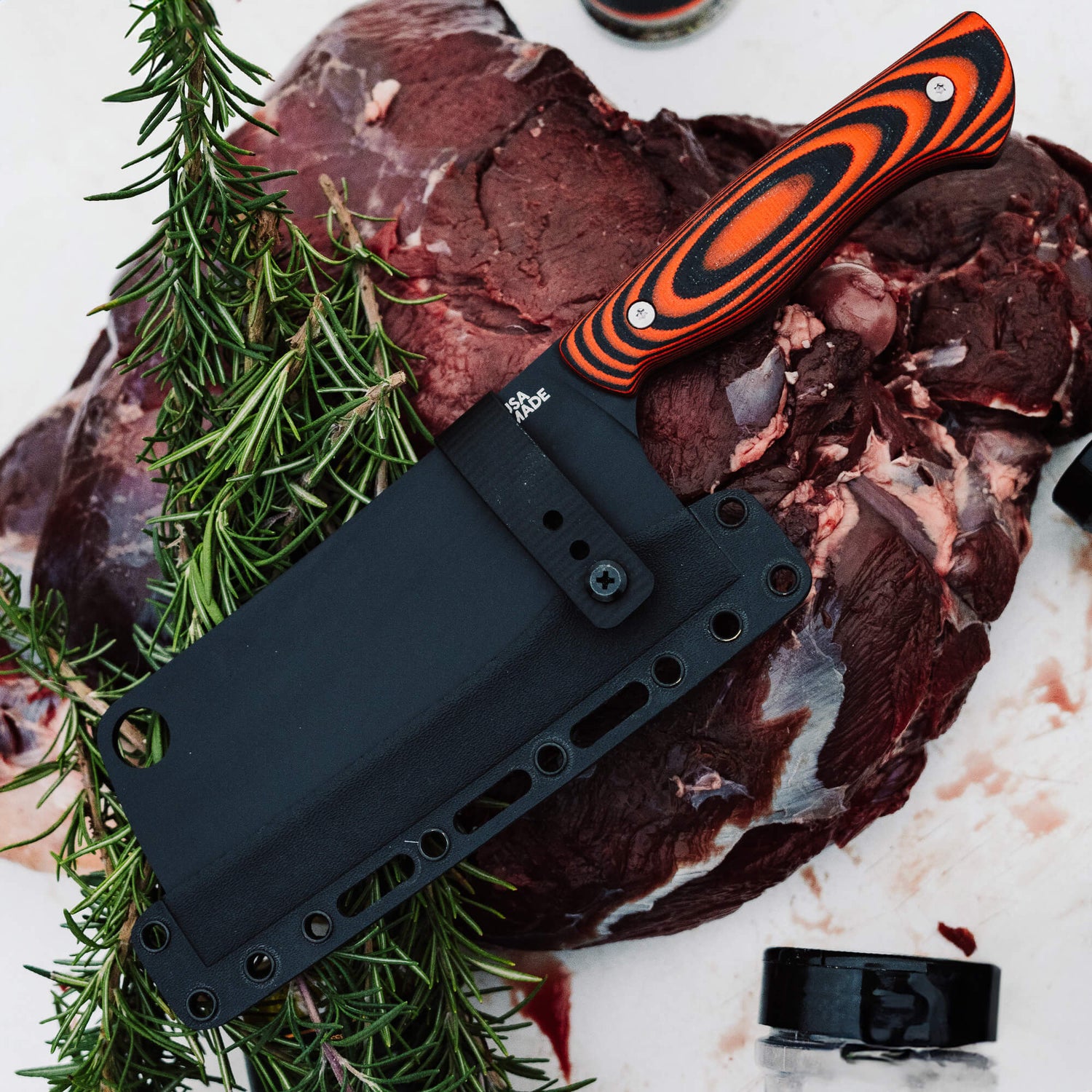 CATTLEMEN CLEAVER - ORANGE & BLACK