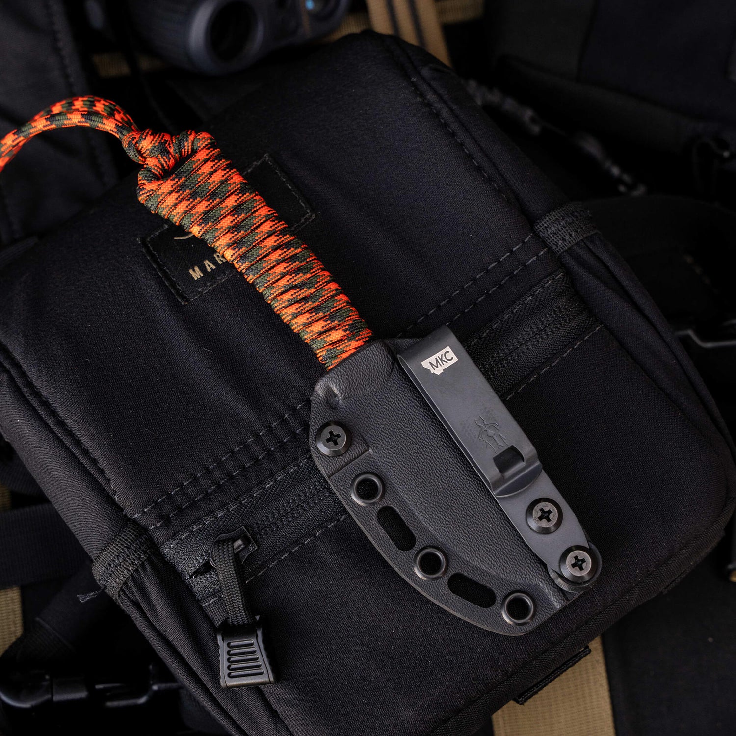 MINI STONED GOAT - PVD - ORANGE & BLACK