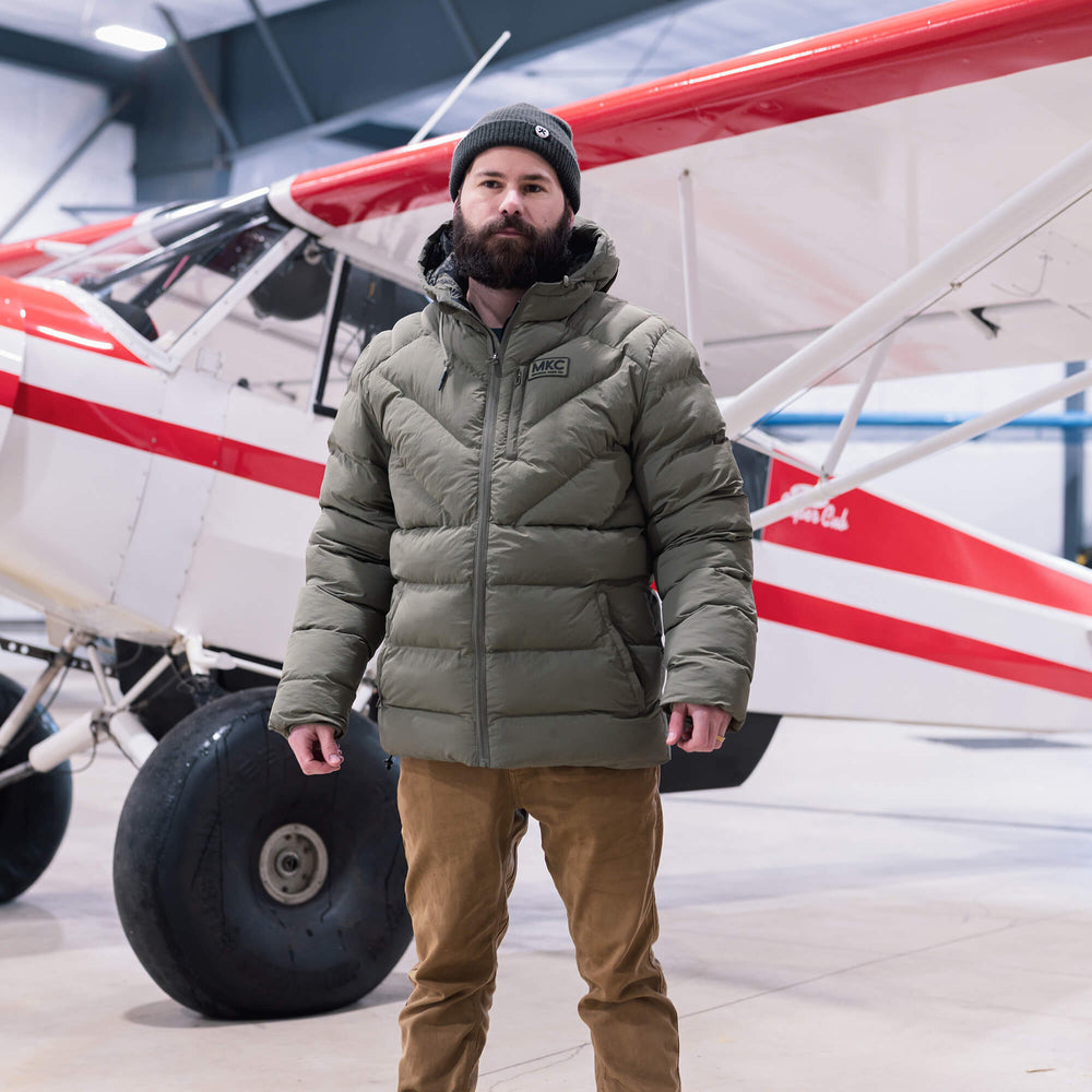 GRINNELL PUFFY ZIP JACKET - OLIVE