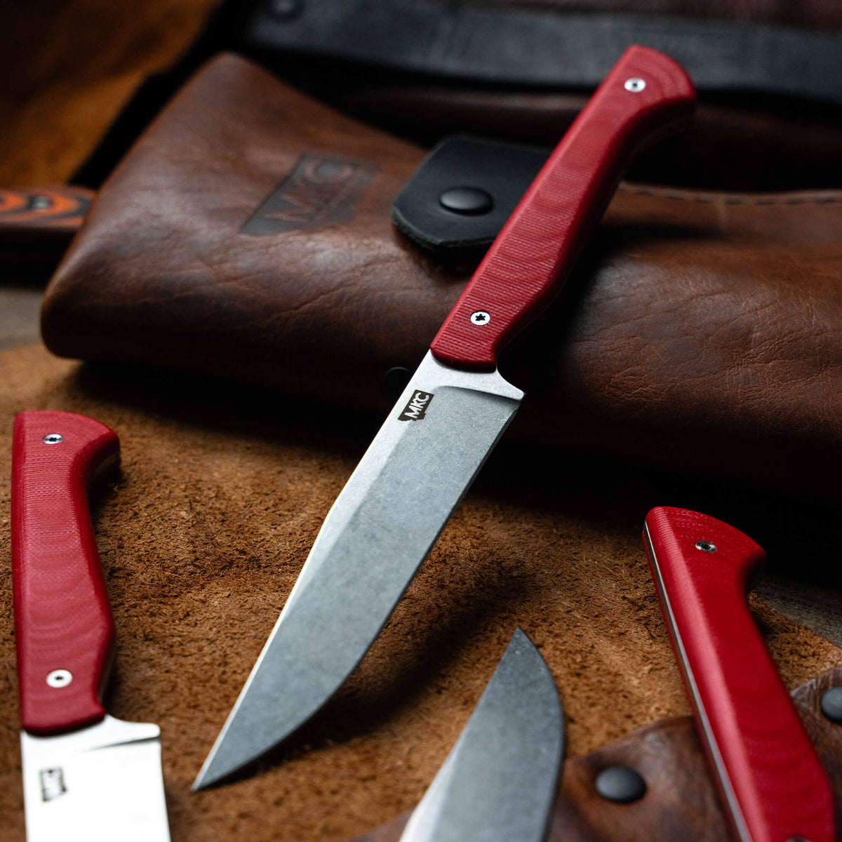 MKC STEAK KNIVES (SET OF 4) - RED