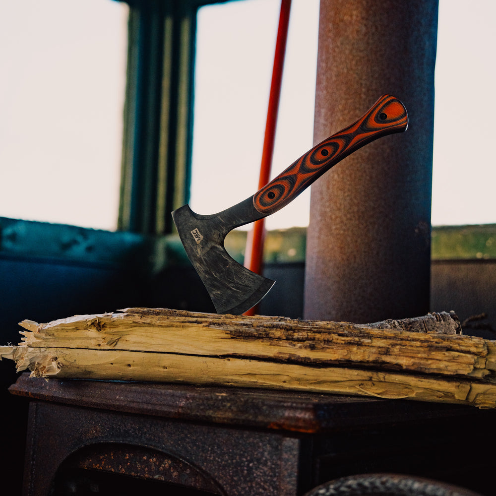 HELLGATE HATCHET - ORANGE & BLACK