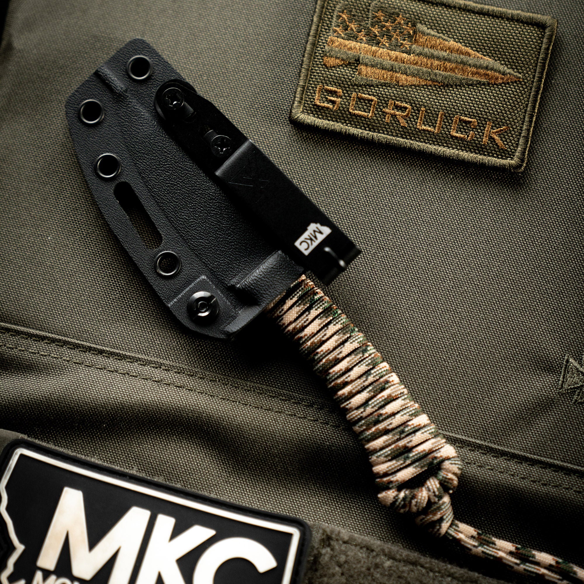 THE MINI-SPEEDGOAT FIXED BLADE - DESERT CAMO - Montana Knife Company
